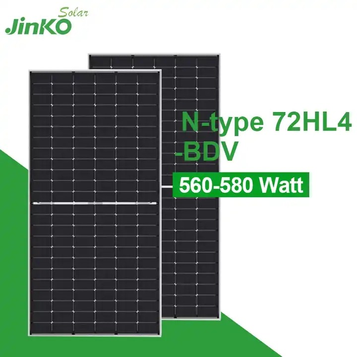N-Type Bifacial Solar Panels Jinko Jkm560-580n-72hl4-Bdv Tiger Half ...