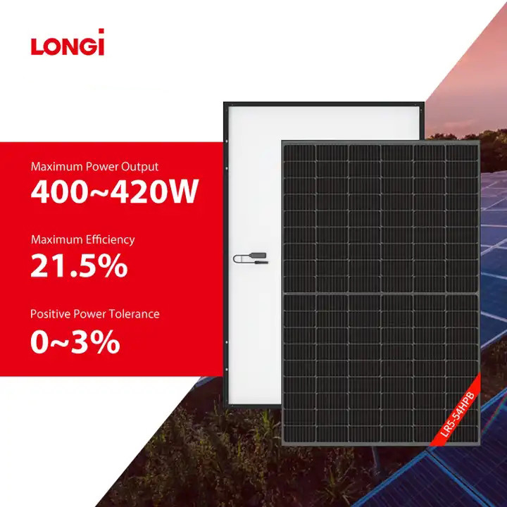 Panel LONGi LR5-54HPB-410M Hi Mo de la célula solar del módulo de Perc picovoltio el mono los 5M ...