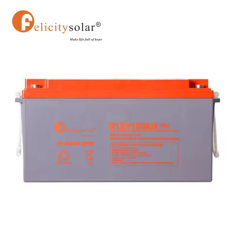 Felicity Deep Cycle Bateria de Gel Solar 12V 100Ah 200Ah 150Ah Bateria de Ácido de Chumbo ...