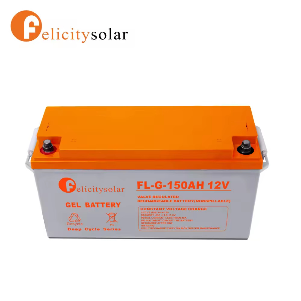Felicity Deep Cycle Bateria de Gel Solar 12V 100Ah 200Ah 150Ah Bateria de Ácido de Chumbo ...